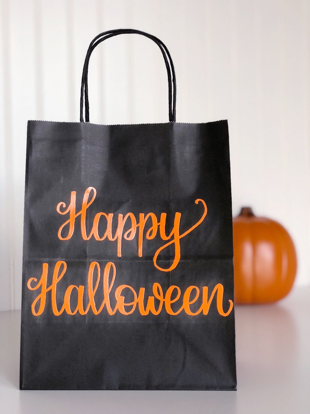 Happy Halloween Gift Bag, Halloween Party Favor Bag, Trick or Treat Bag ...