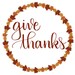 Give Thanks Sign, Thanksgiving Printable, Calligraphy Print, Apartment ...