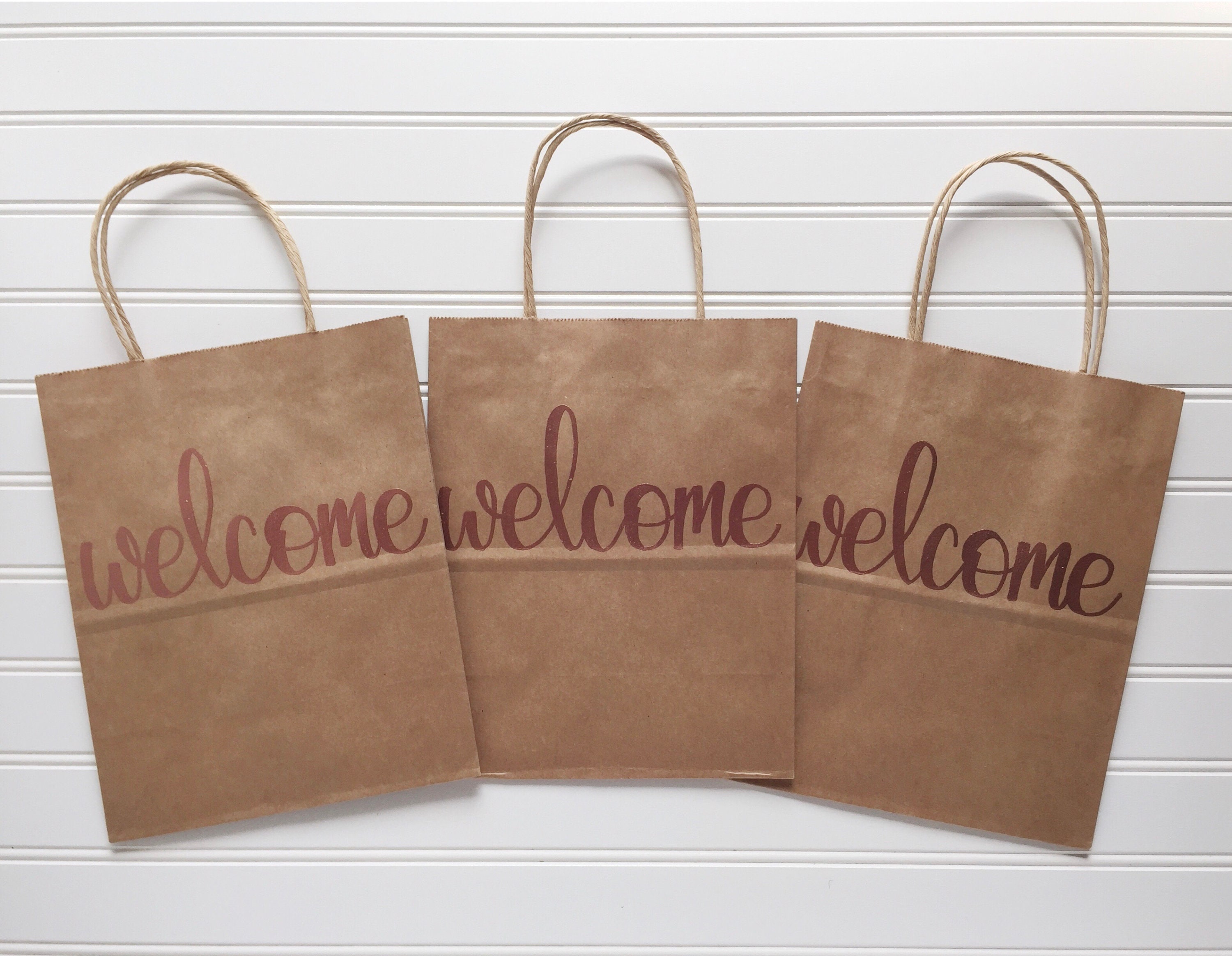 Welcome Gift Bag, Welcome Bag, Wedding Guest Gift, Embossed Gift Bag ...