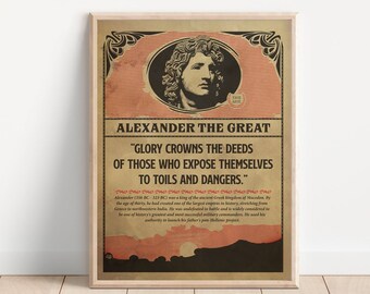 Alexander the Great Poster - Etsy UK