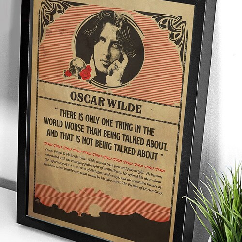 Oscar Wilde Portrait Poster Print as Seen on Hbo's - Etsy