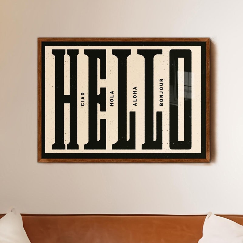 Typography Wall Art - Etsy
