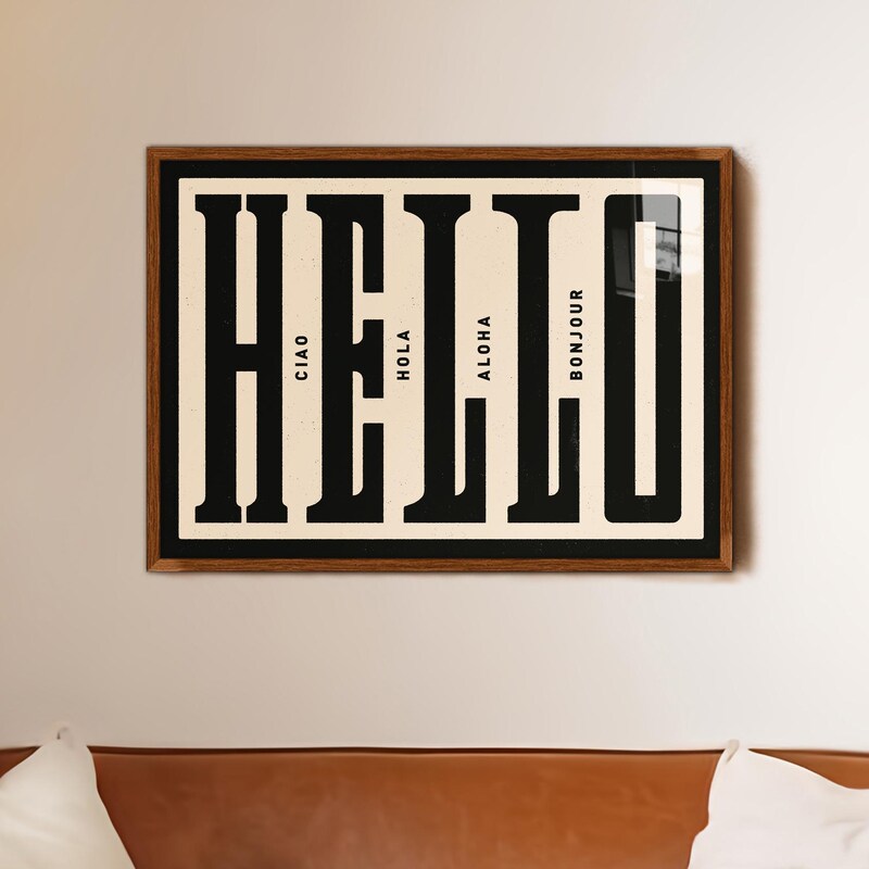 Typography Wall Art - Etsy
