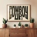 Cowboy up Typography Art Print, Western Wall Decor, Modern Farmhouse ...