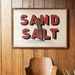 Sand and Salt Poster Coastal Wall Art Beach Wall Art Surf - Etsy