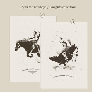 Cowboy up Typography Art Print Western Wall Decor Modern - Etsy