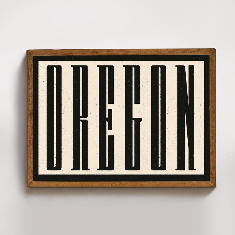 Oregon Print - Etsy