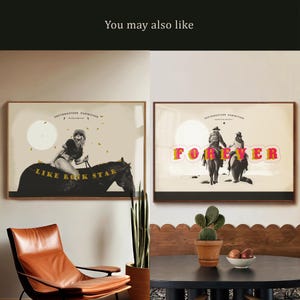 Space Cowboy Art, Digital Cowboy Art Print, Western Wall Decor, Rodeo ...