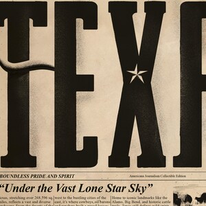Texas Wall Art, Wood Sign Retro Typography, Modern Farmhouse Wall Decor ...