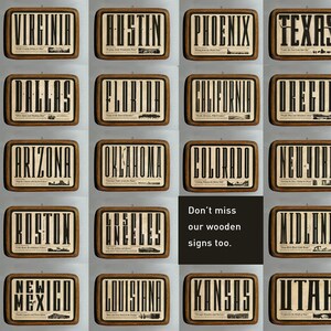 Texas Print, Retro Ranch Typography Art, Rustic Travel Print ...