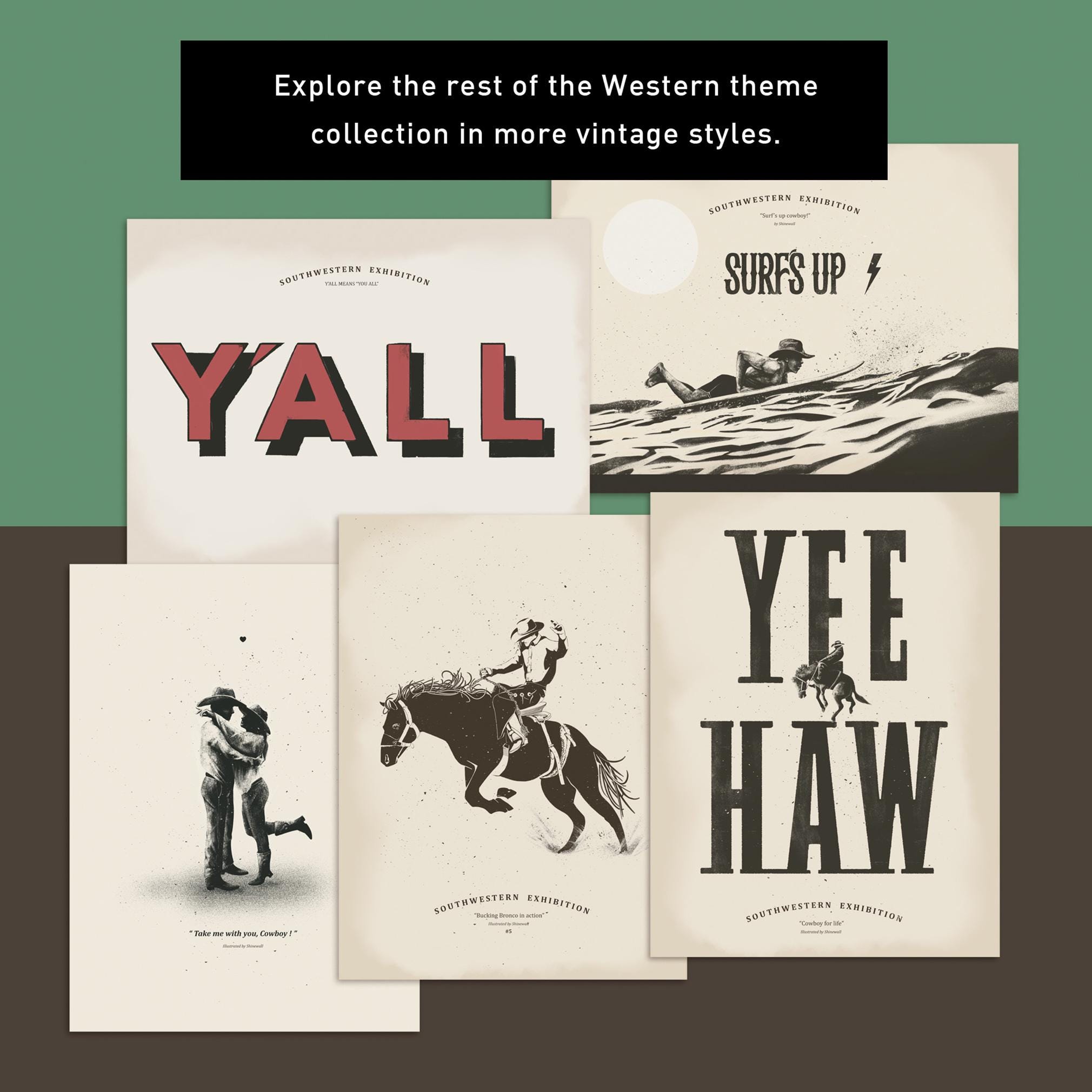 Cowboy up Typography Art Print, Western Wall Decor, Modern Farmhouse ...