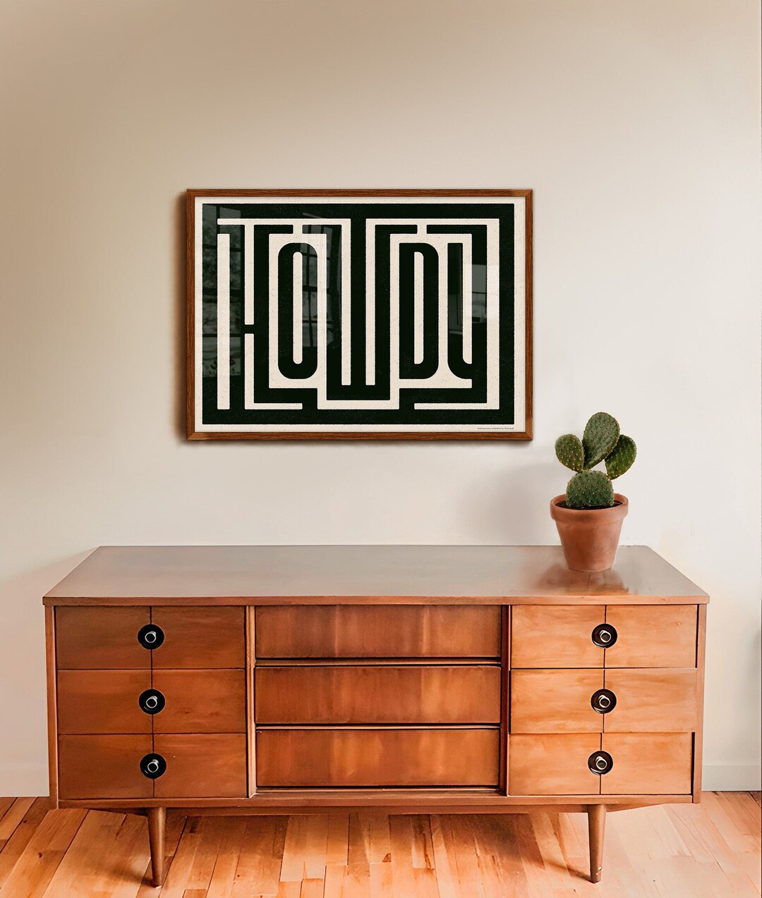 Howdy Wall Art Modern Farmhouse Poster Eclectic Modern - Etsy