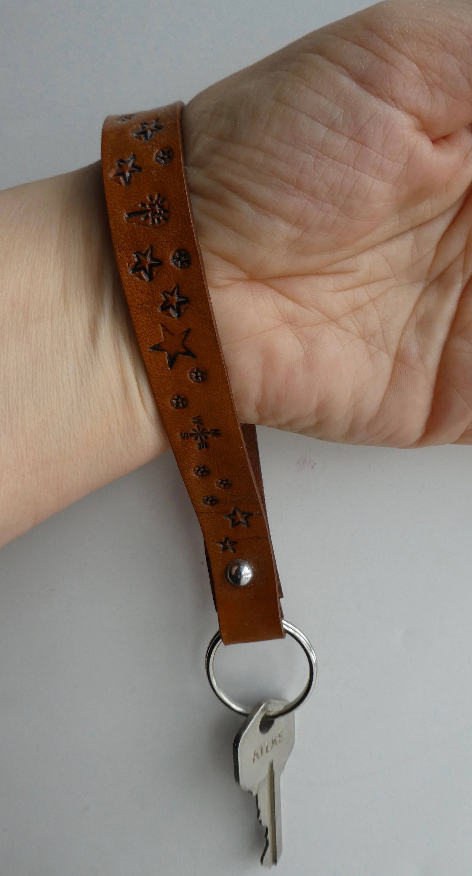 Stars leather wrist strap leather wrist strap leather | Etsy