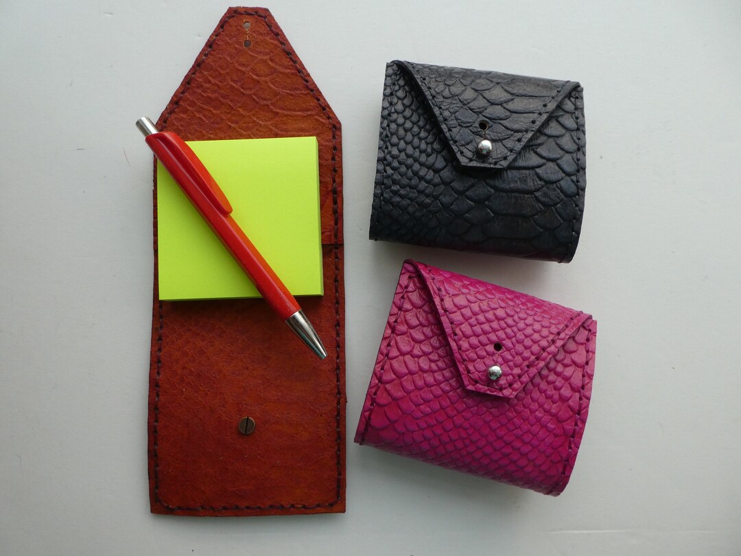 Sticky Note Holder, Leather Sticky Note Case, Leather Gift, Post It ...
