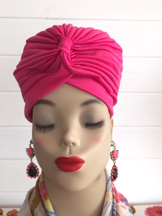 Vintage Style Pleated Turban in Several Colours | Etsy