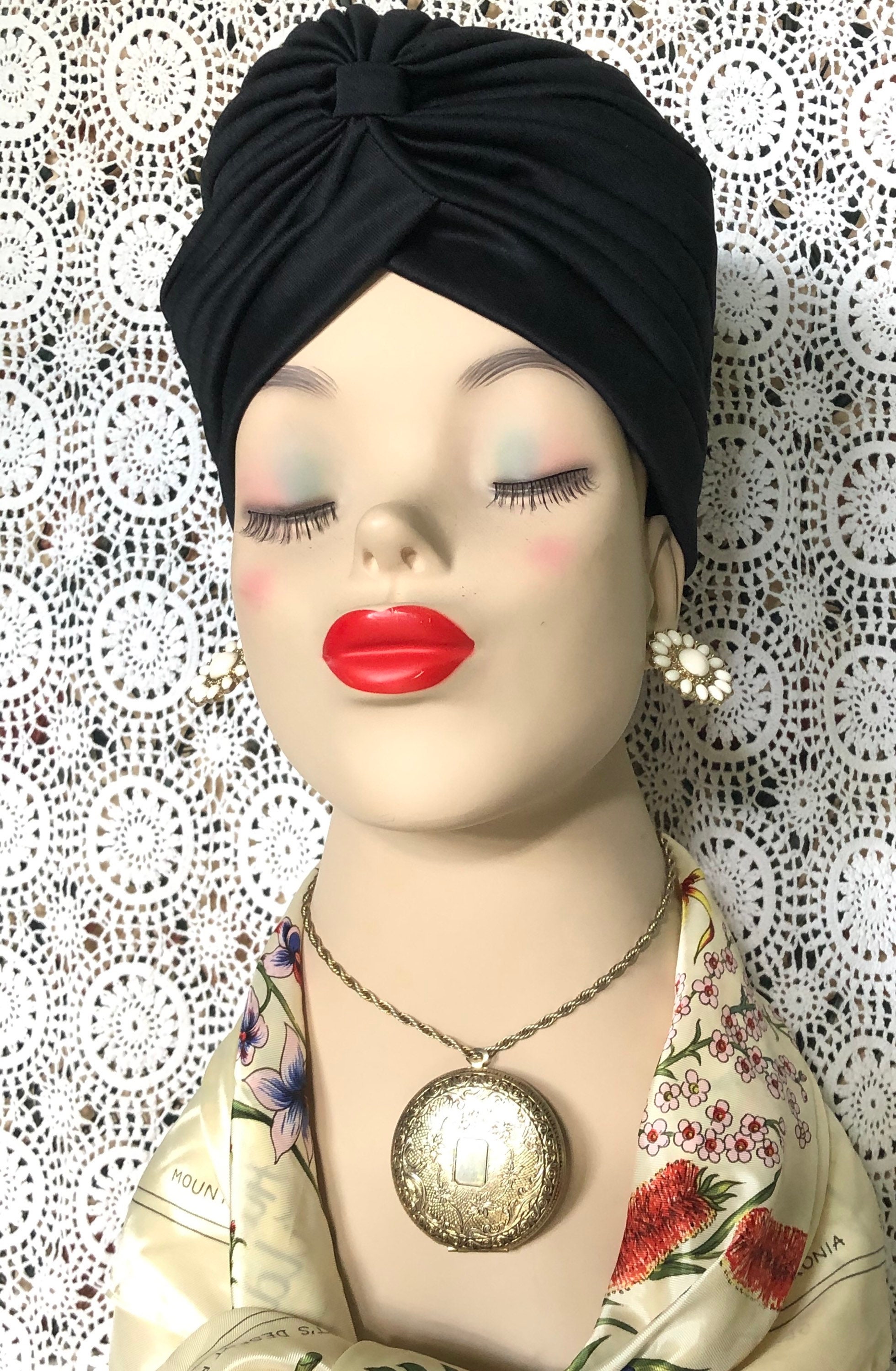Vintage Style Pleated Turban in Several Colours - Etsy