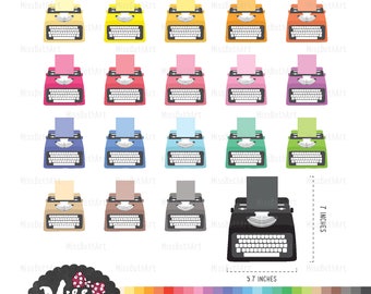 Typewriter clip art | Etsy