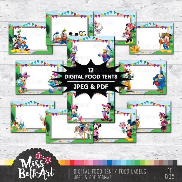 Mickey Food Tents - Etsy