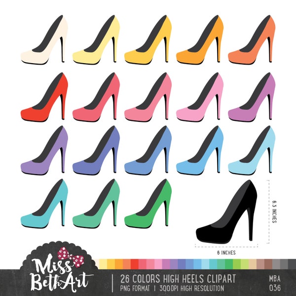 High Heel Clipart - Etsy