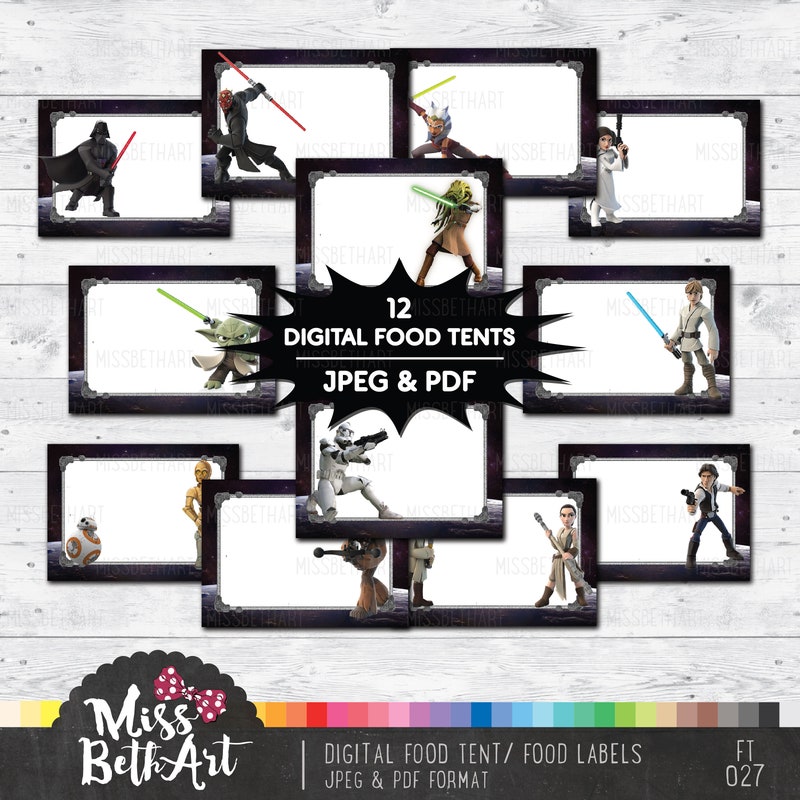 Starwars Food Labels - Etsy