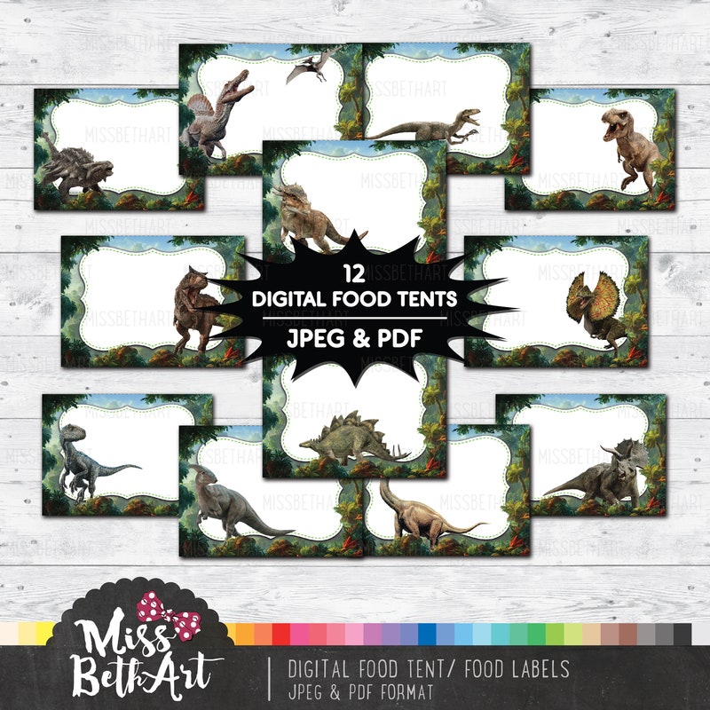 Dinosaur Food - Etsy