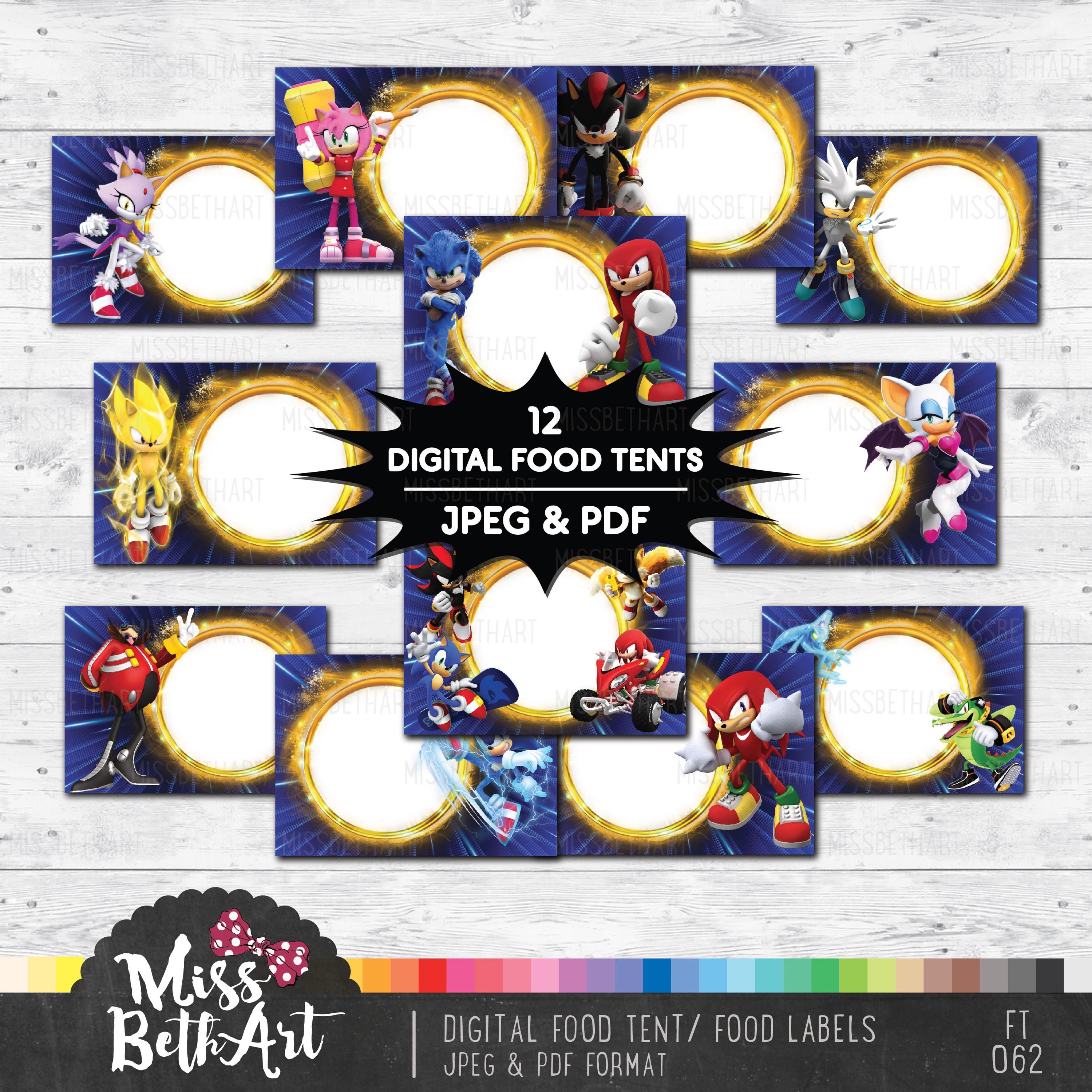 Instant Download - Digital Hedgehog Food Labels, Food Tent, Birthday ...