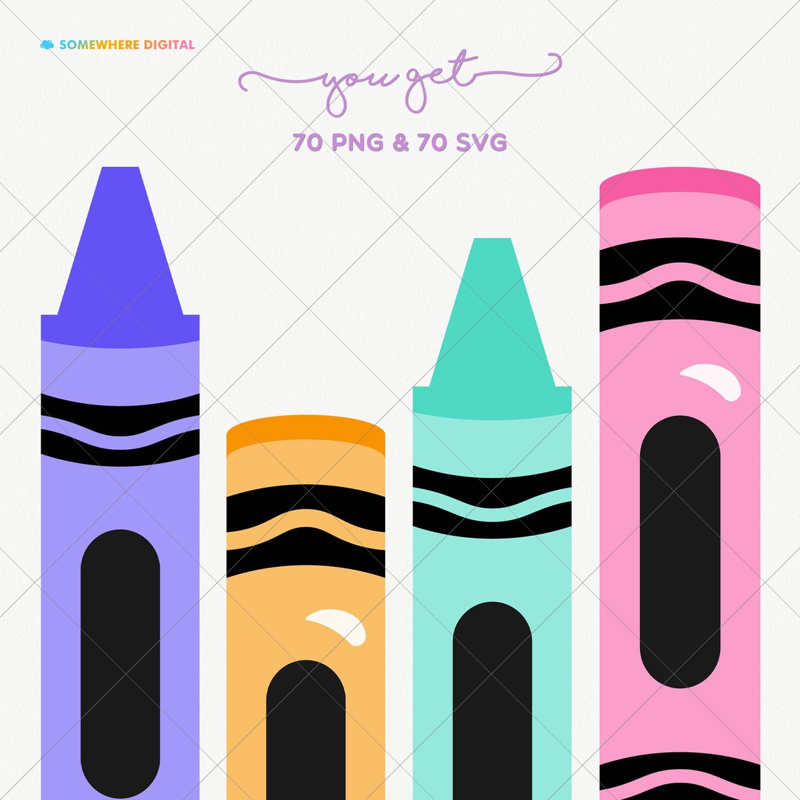 School Clipart Crayon SVG School Stickers Crayola Crayons Clipart ...