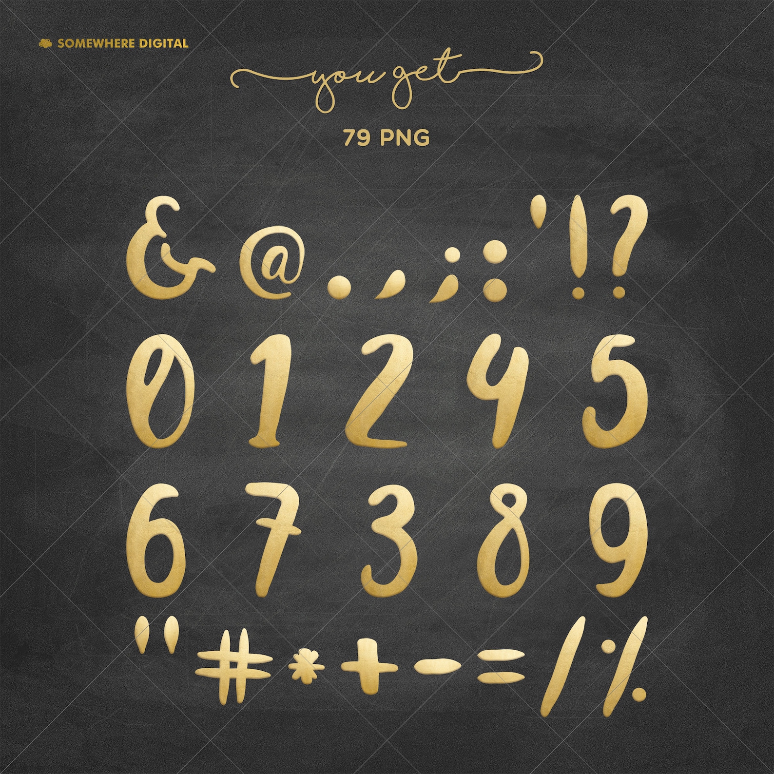 Gold Clipart Alphabet Numbers Gold Foil Digital Alphabet and Words Gold ...