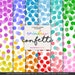 Confetti Clipart Confetti Digital Paper Rainbow Confetti Clipart ...