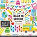 Back to School Clipart | School Supplies PNG for Teachers, Planners ...