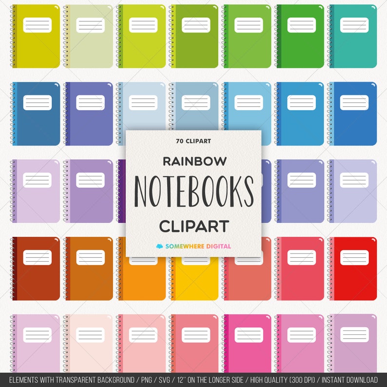 School Clipart School Stickers School Notebooks Clipart Teachers ...