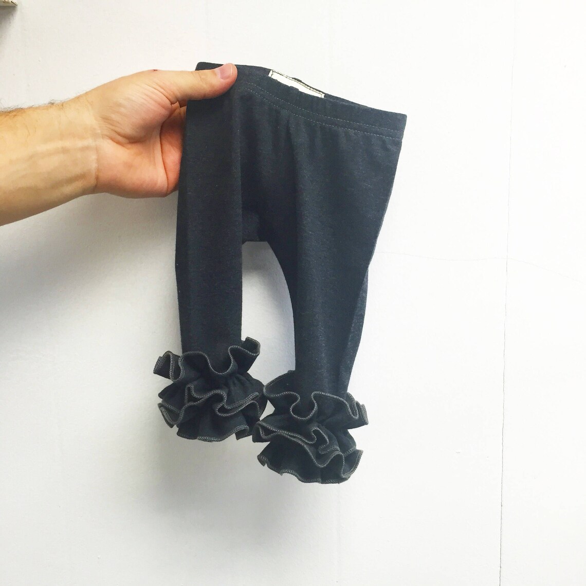 Double Ruffle Girls Leggings Newborn Ruffle Leggings - Etsy