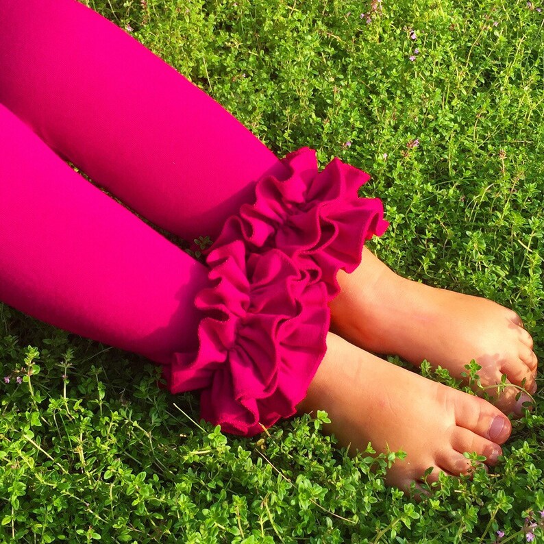 Double Ruffle Girls Leggings Newborn Ruffle Leggings - Etsy