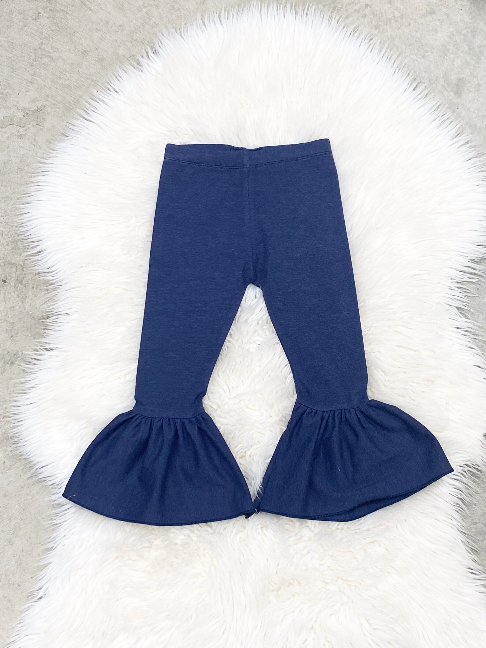 Blue Denim Bell Pants, Blue Bell Bottoms, Birthday Outfit, Newborn Den ...