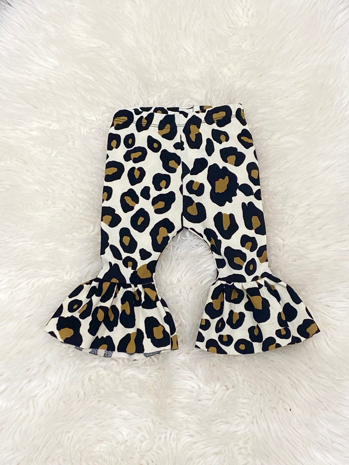 Leopard Spots Bell Pants, Leopard Bell Bottoms, Birthday Animal Print ...