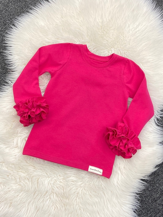 Ruffle Top Layering Tops Girls Layering Ruffle Shirts | Etsy