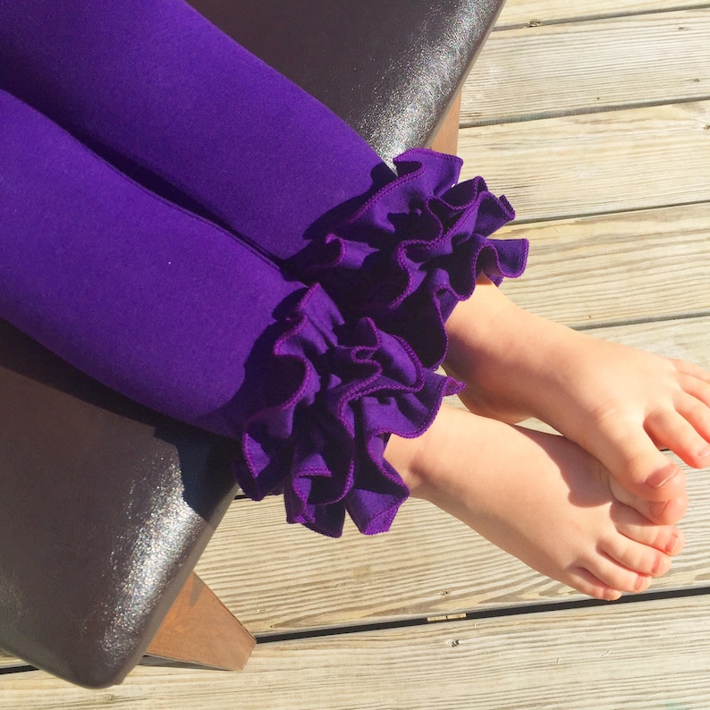 Double Ruffle Girls Leggings Newborn Ruffle Leggings - Etsy