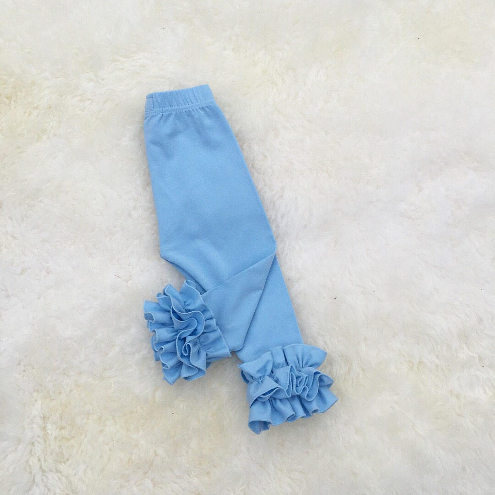 Double Ruffle Girls Leggings Newborn Ruffle Leggings - Etsy