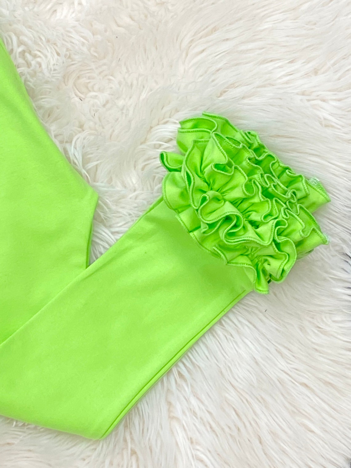 Double Ruffle Girls Leggings Newborn Ruffle Leggings - Etsy