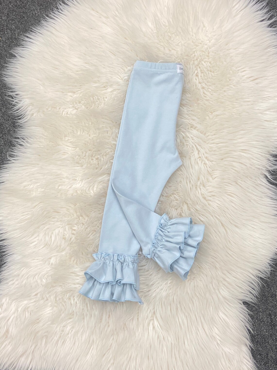 Double FLARE Ruffle Girls Leggings Newborn Ruffle Leggings - Etsy