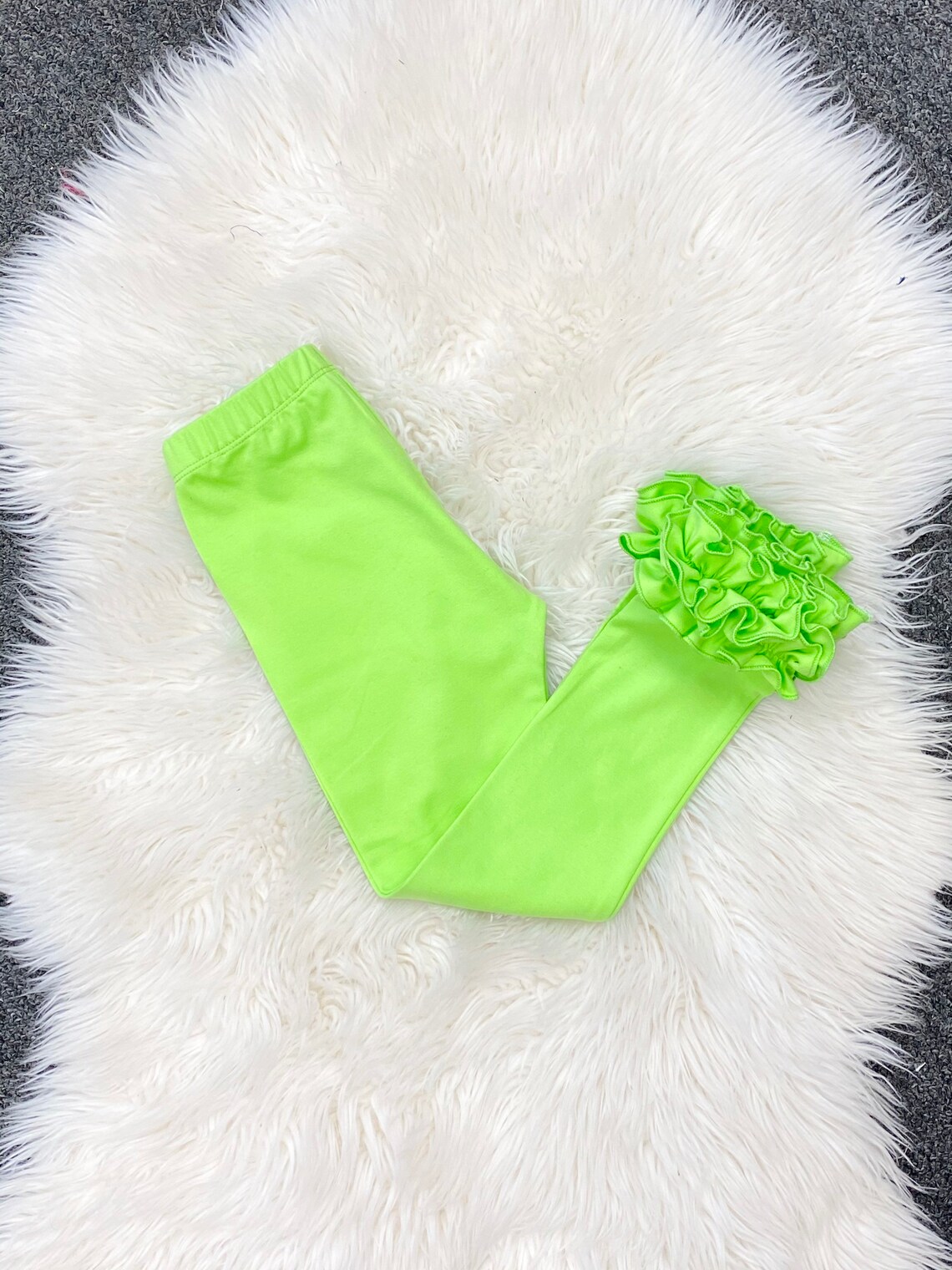 Double Ruffle Girls Leggings Newborn Ruffle Leggings - Etsy