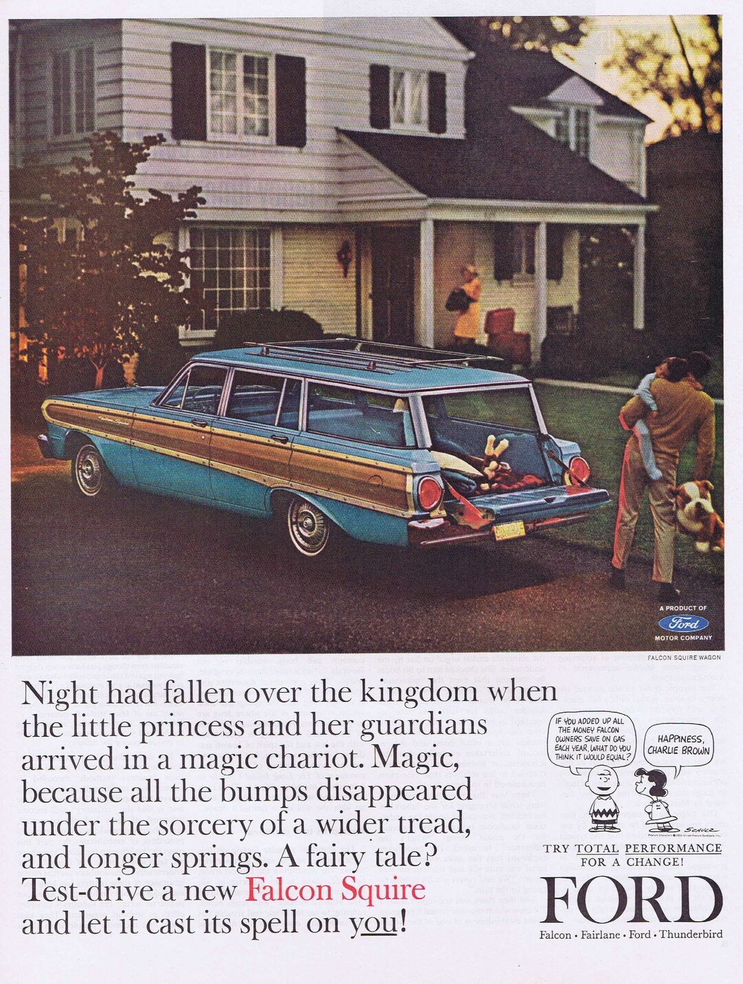 1965 Ford Falcon Squire Wagon With Peanuts Charlie Brown and Lucy ...