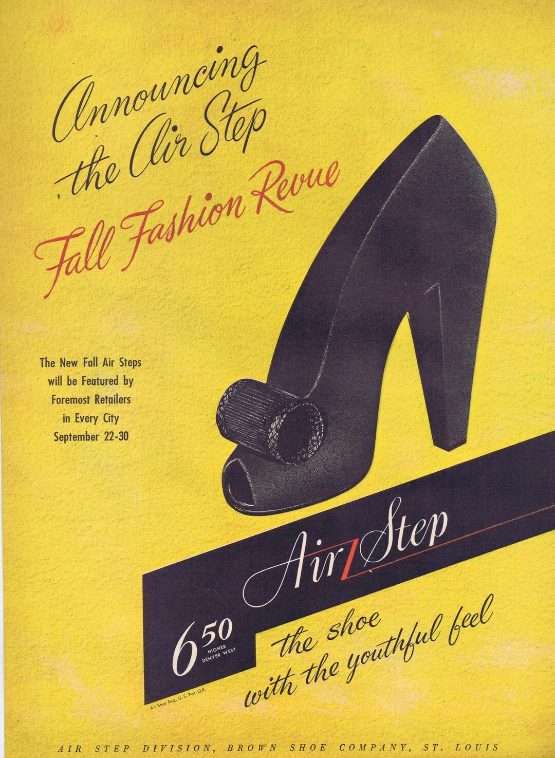 1944 Air Step Womens Shoes Fall Fashion Revue or Westinghouse - Etsy