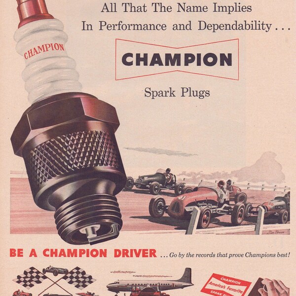 Vintage Spark Plug - Etsy