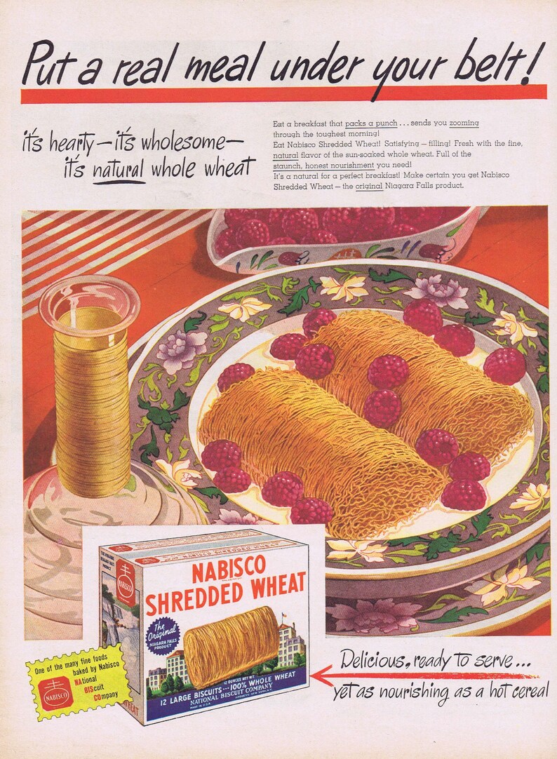 1946 Campbell’s Chicken Noodle Soup and Colonial Mascot or Nabisco ...