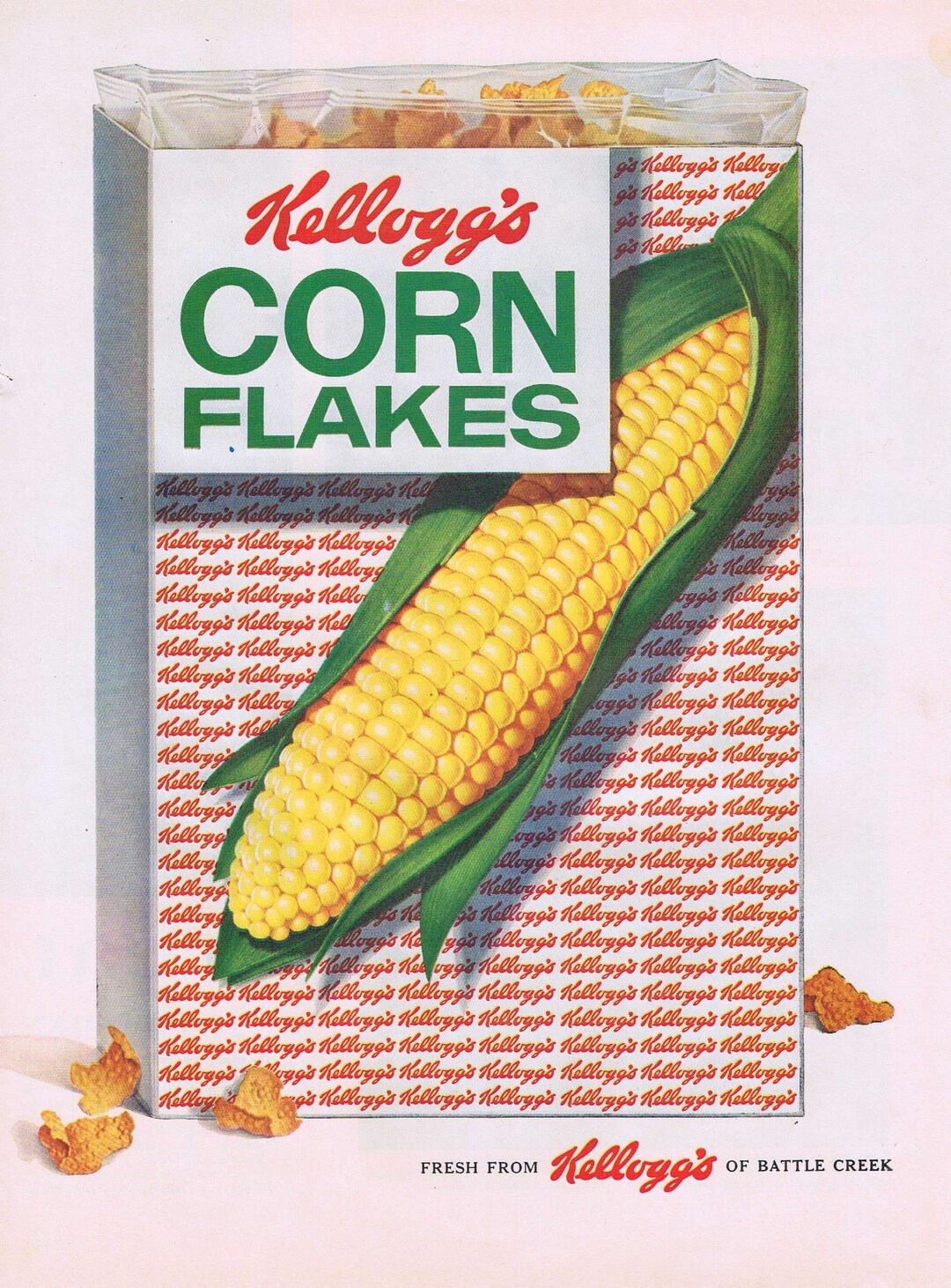 1958 Kellogg’s Corn Flakes Original Vintage Advertisements - Etsy