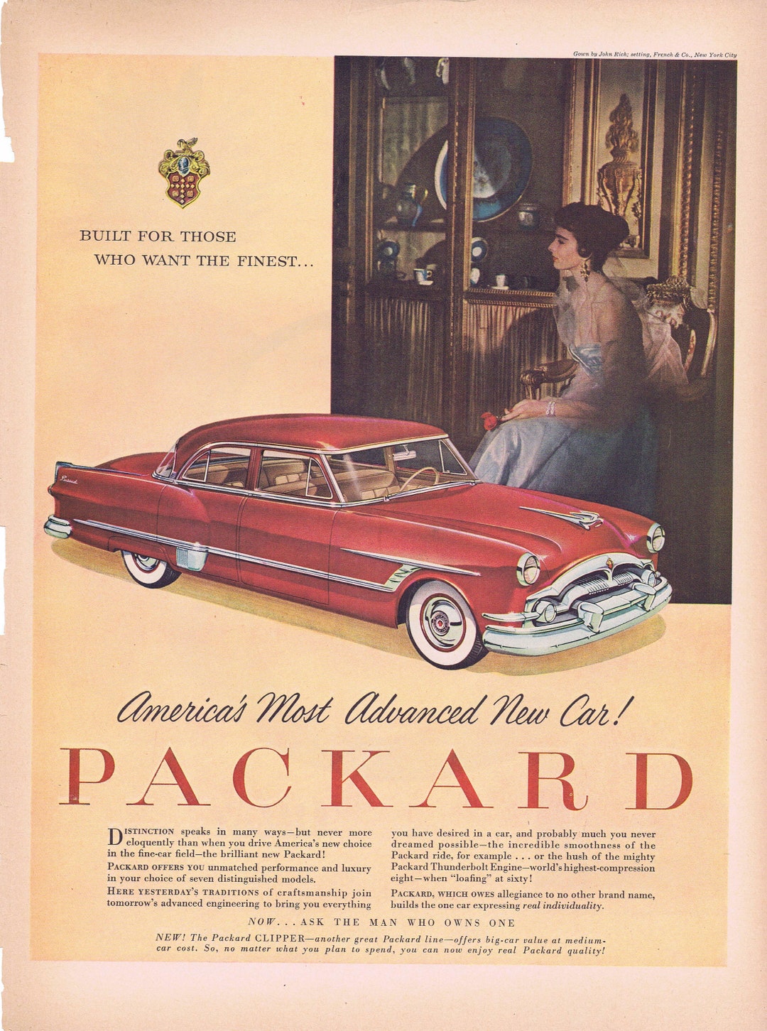 1953 Packard Clipper Automobile Original Vintage Advertisements - Etsy