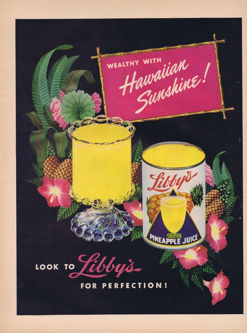 1951 Reddi-wip Whipped Cream for Glamorous Deserts or Libby’s Pineapple ...