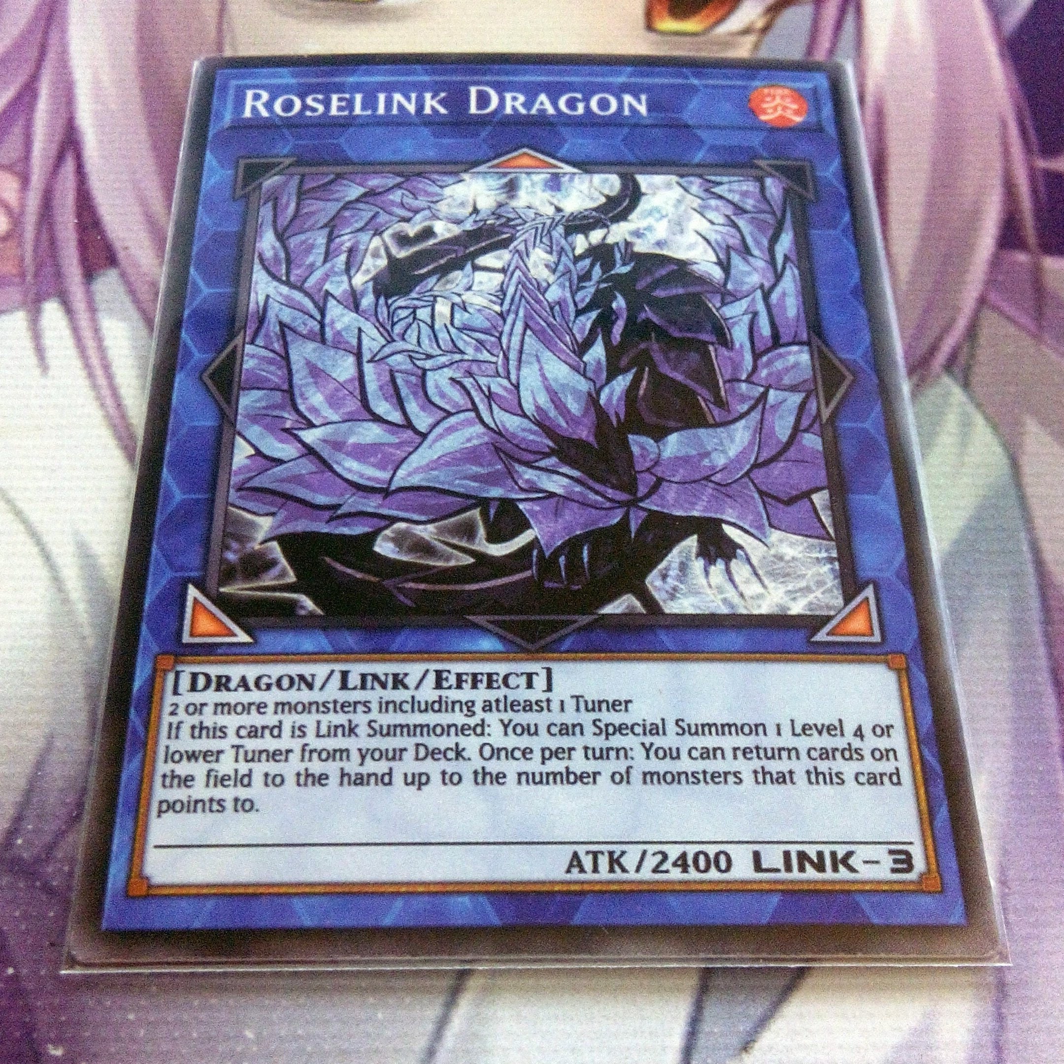 Roselink Dragon COMMON Orica Fanmade Yugioh Card | Etsy