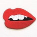 Red Lips Patch - Etsy